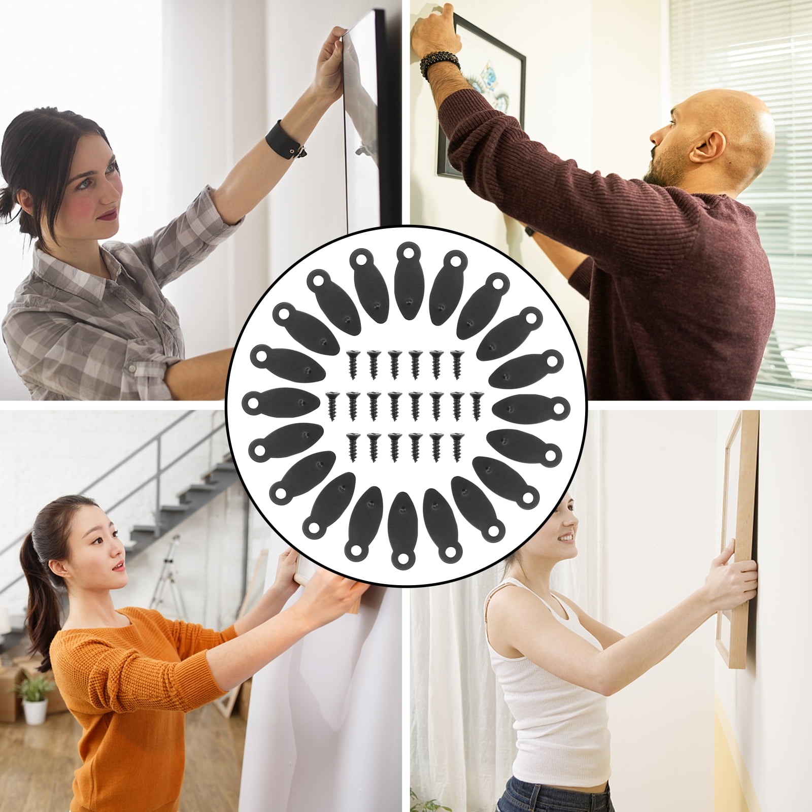 Stri 50pcs Photo Frame Accessories Photo Frame Backboard Fixing Buckles ...