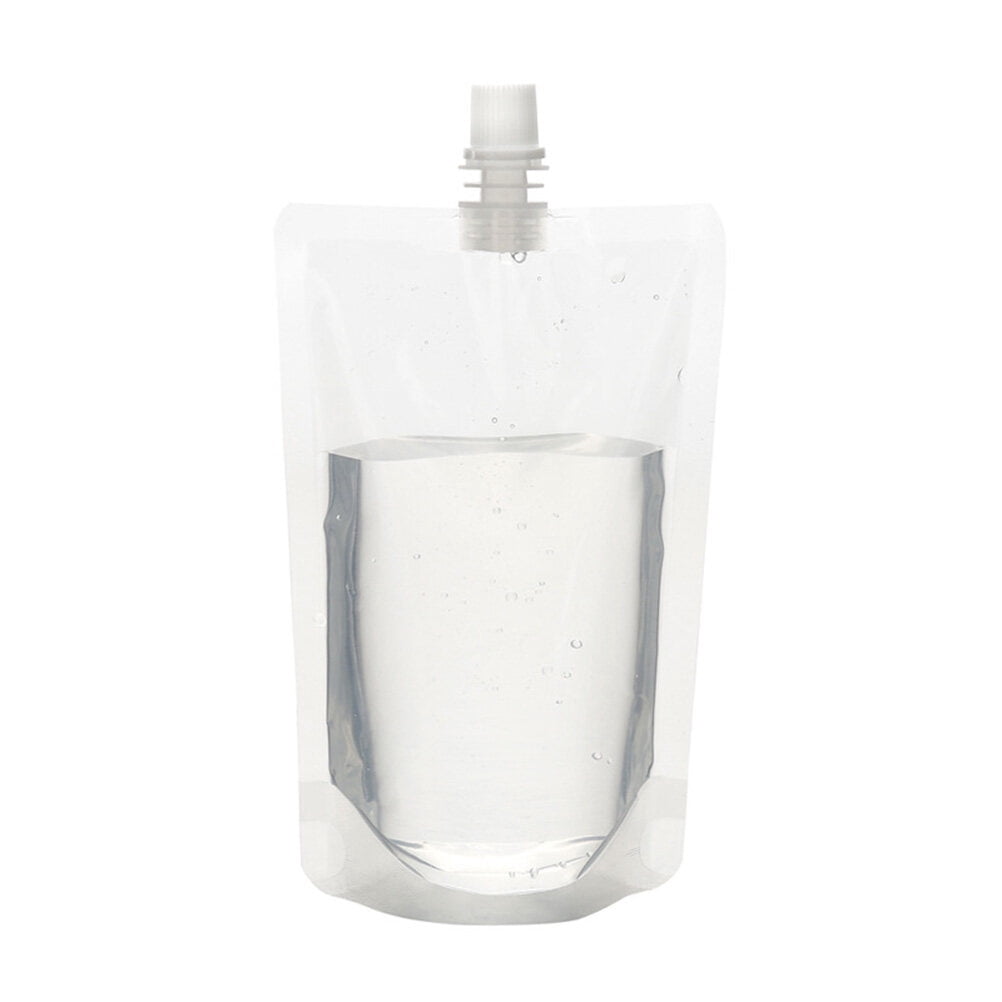 OUNONA Transparent Plastic Drinking Flasks with Stand Design for ...