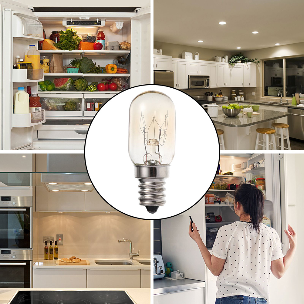 Stri 5PCS Refrigerator Light Bulb E12S 110V 10W Tungsten Filament Bulb ...