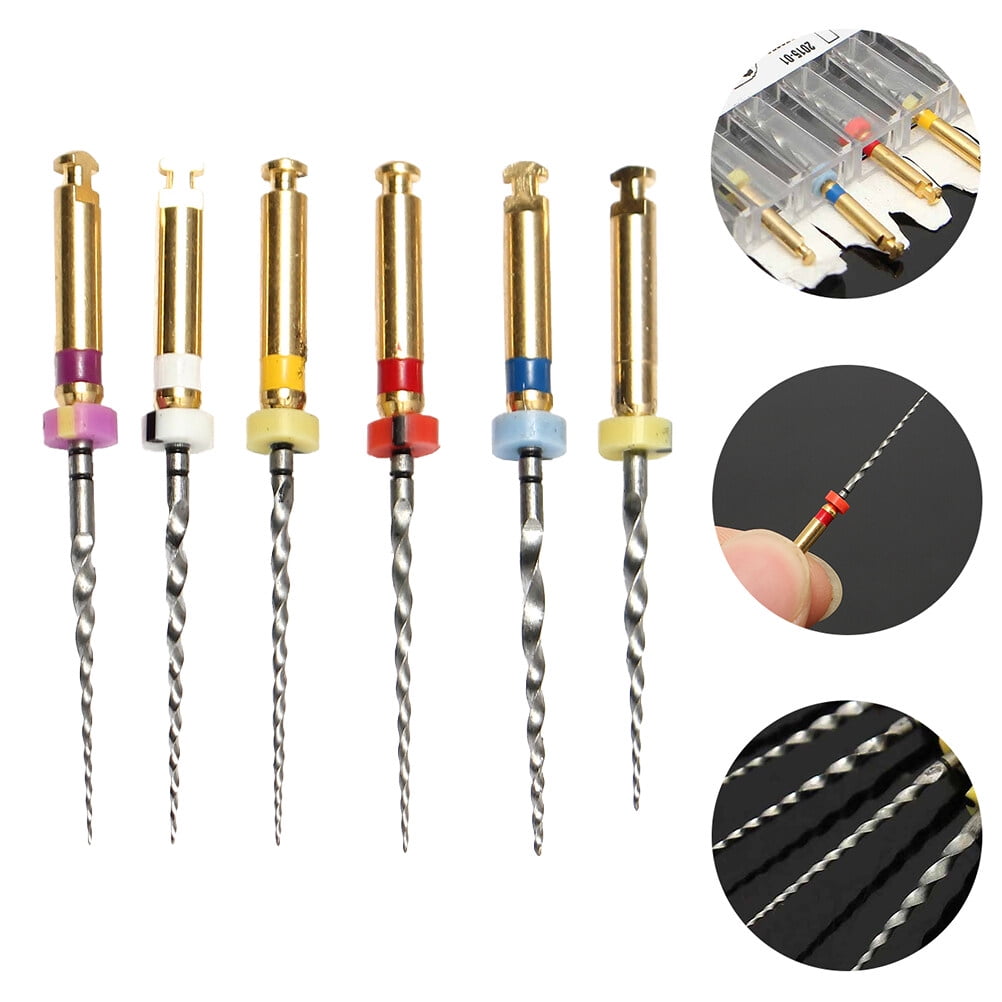 Stri 6PCS Dental Root File Electric Dental Files Tooth Root Canal ...