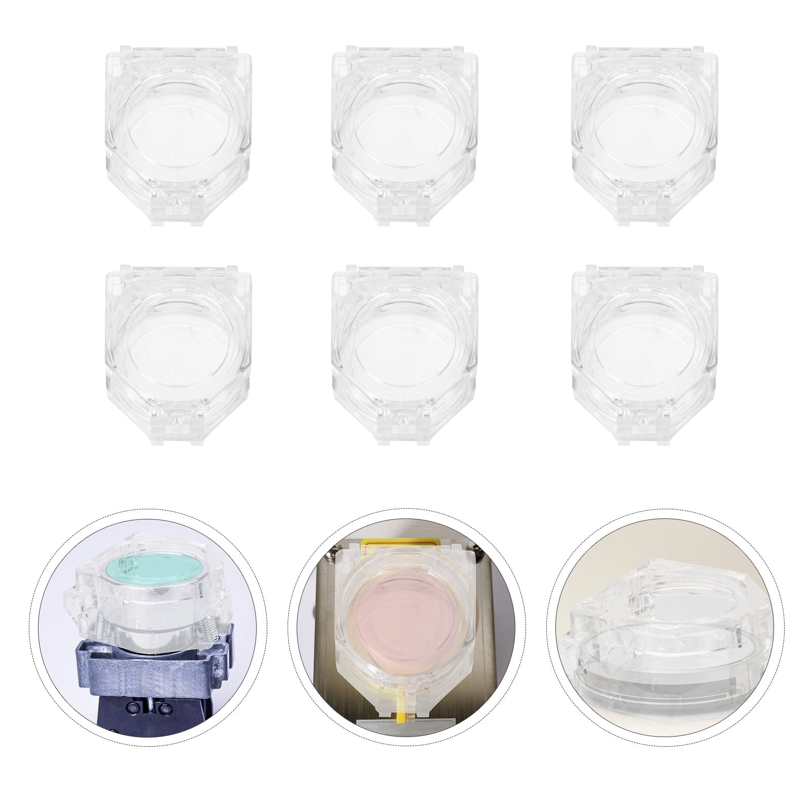 Stri 6Pcs Emergency Stop Button Protective Covers Dust Covers Signal ...