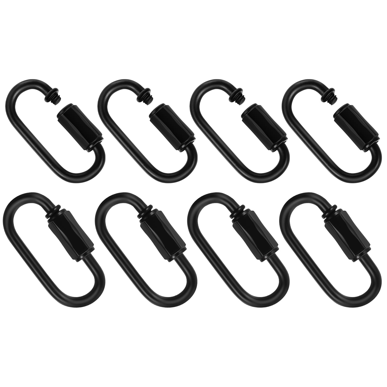 Stri 8pcs Chain Links Stainless Steel Heavy Duty Carabiner Clips ...