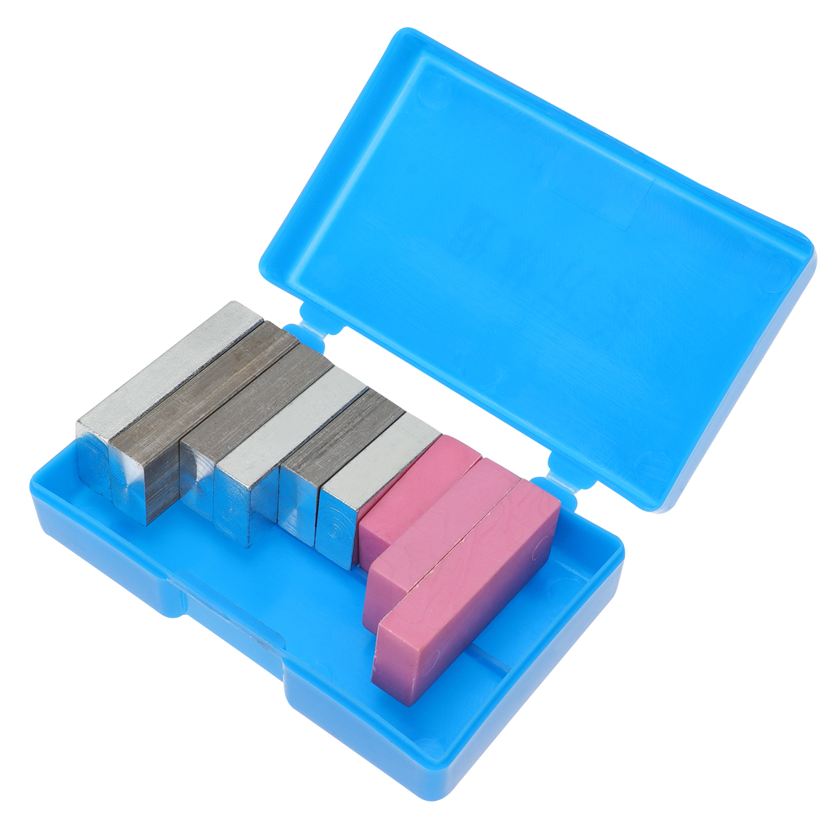 Stri 9pcs Cuboid Group Iron Aluminum Plastic Block Density Physical ...