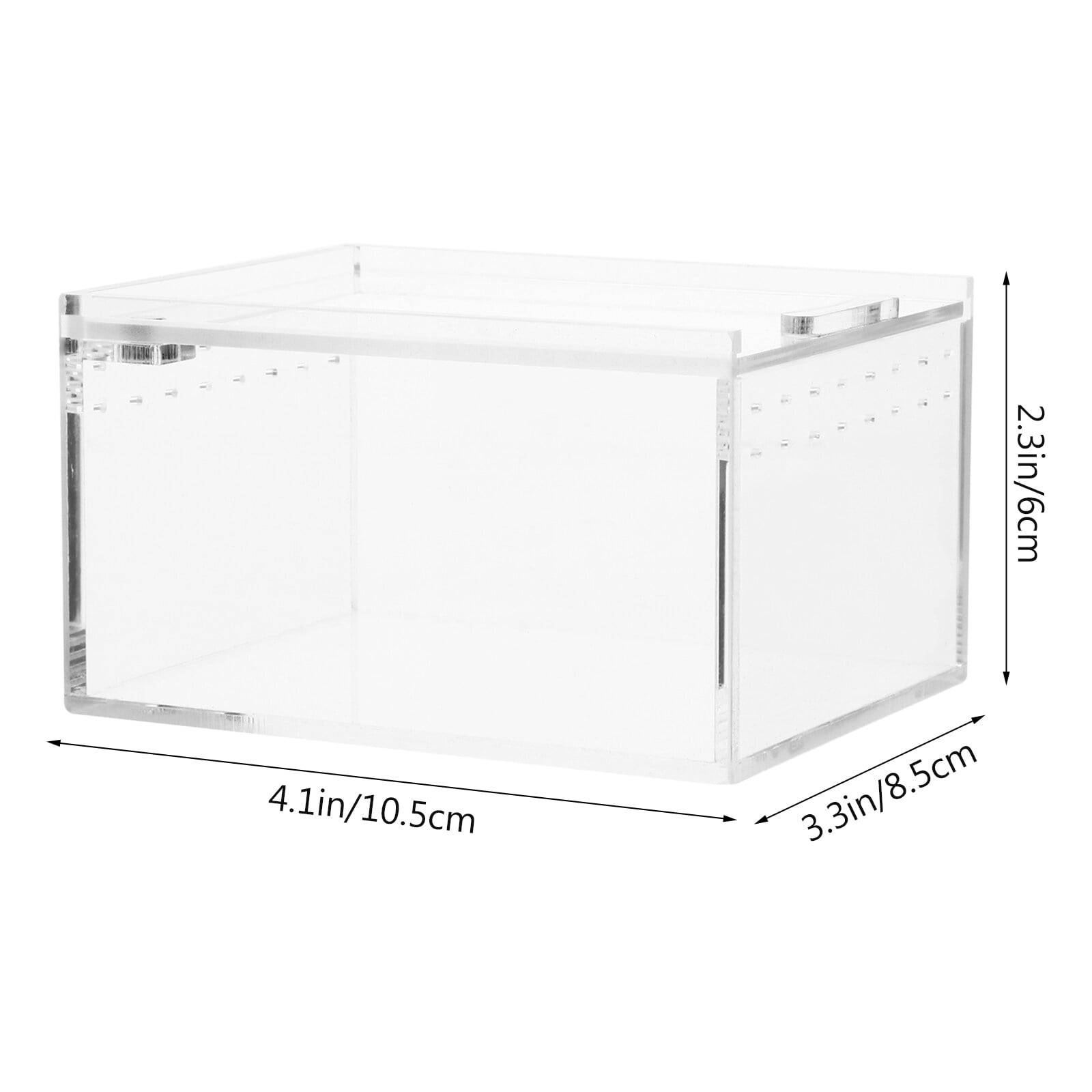 Stri Acrylic Reptile Box Terrarium Transparent Pet Reptile Breeding ...