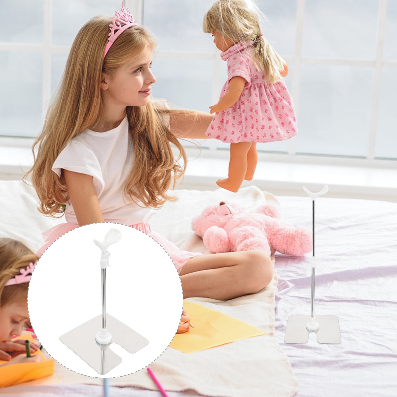 Stri Adjustable Doll Stand Doll Stands Display Holder Doll Display ...