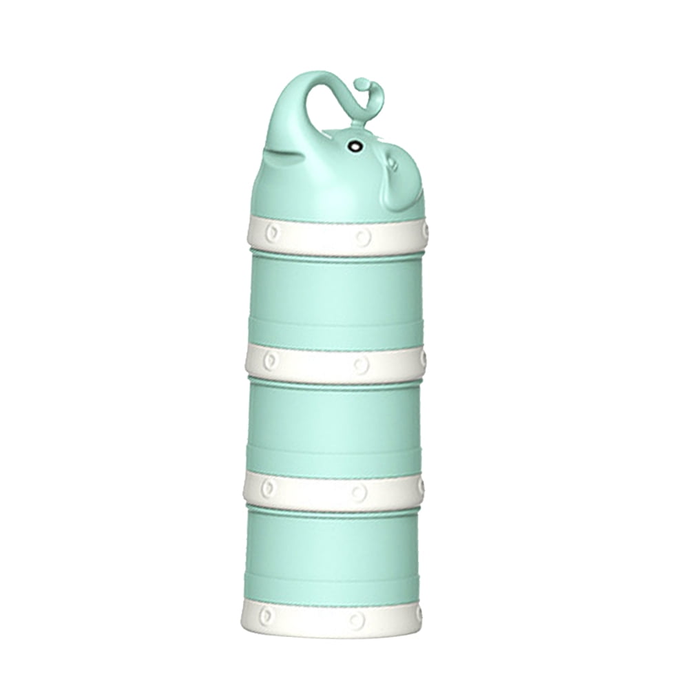 Stri Cartoon Elephant Design Baby Milk Powder Box 3 Layers Portable ...