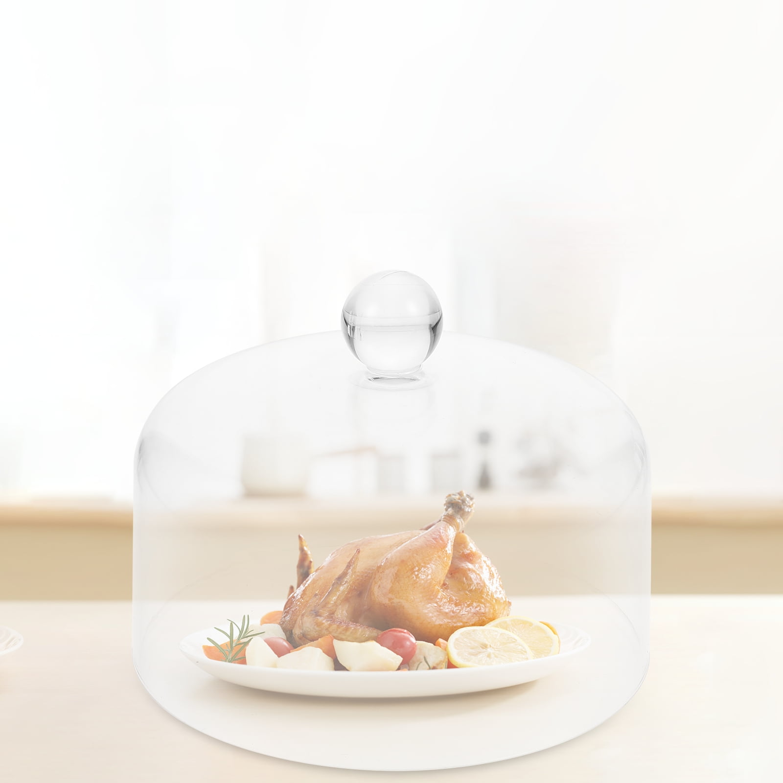 Stri Clear Acrylic Cake Dome Cover Food Plate Lid Protective Cover for ...