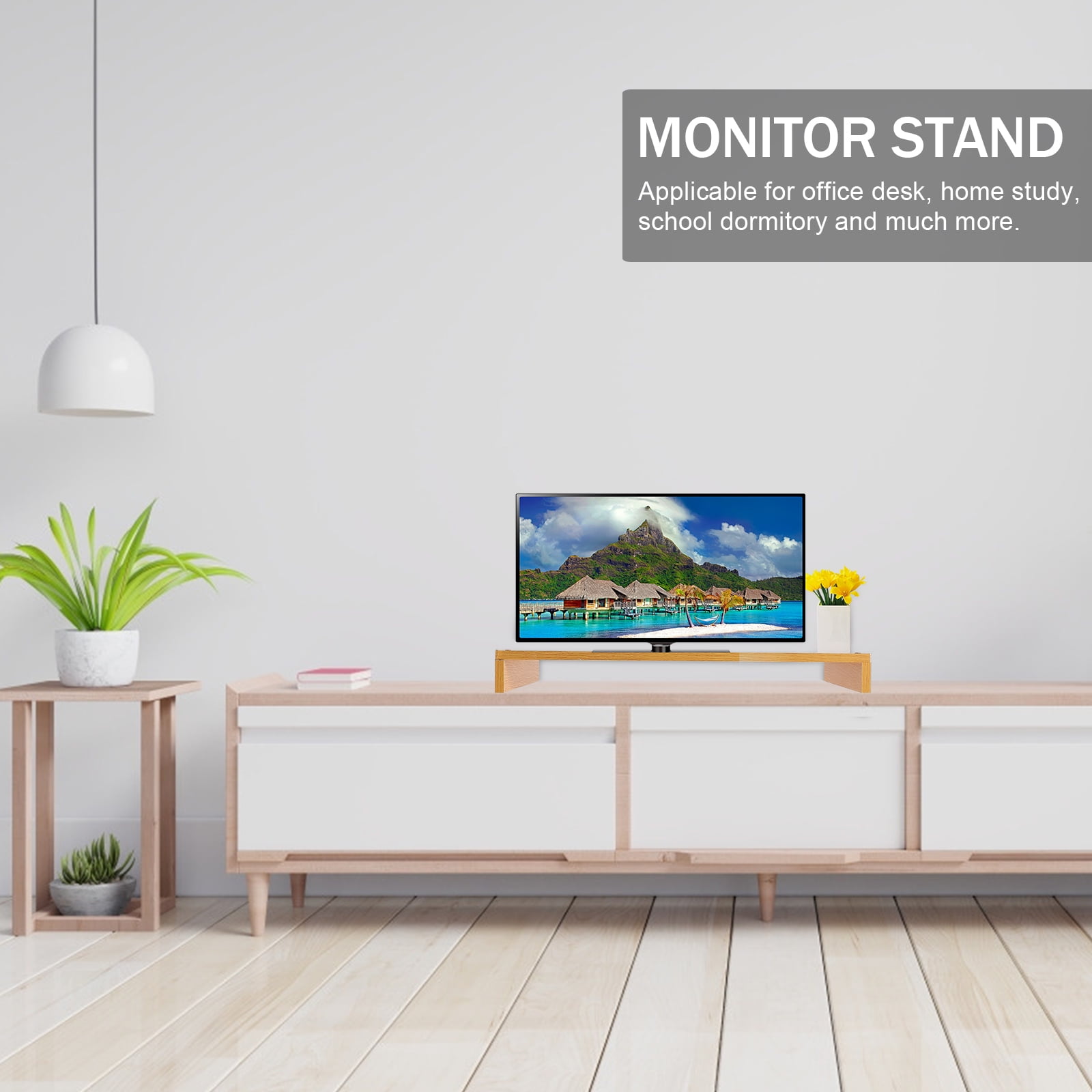 Stri Computer Monitor Stand Multi-functional Desk Organizer Computer ...