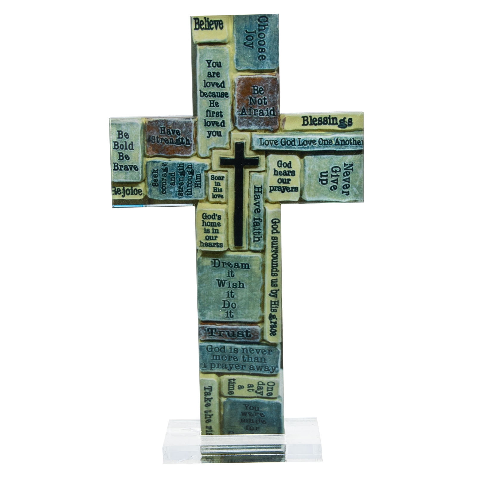 Stri Creative Inspirational Acrylic Cross Table Cross with ...