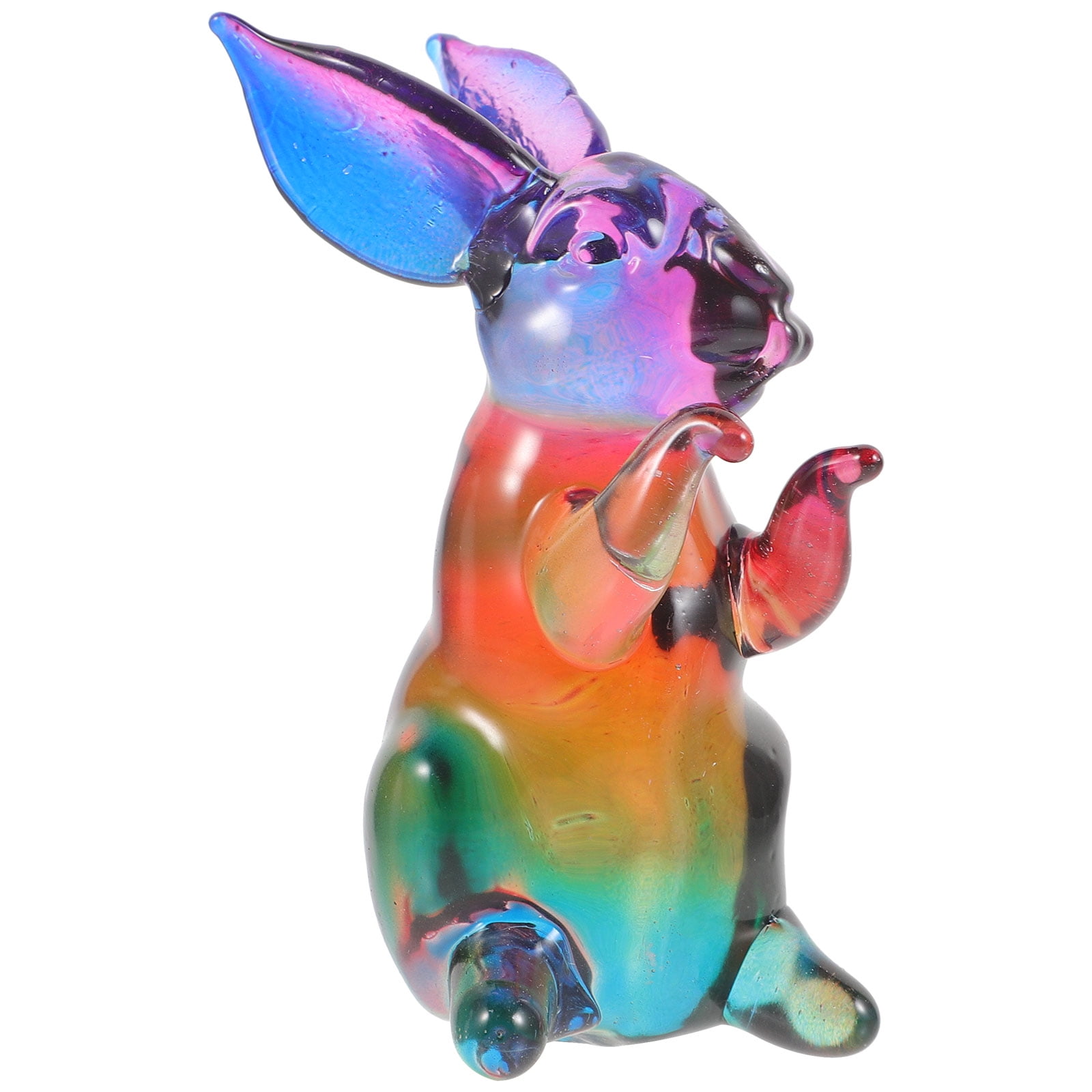 Crystal Bunny Figurine Year of Rabbit Decoration 1 Set Zodiac Rabbit ...