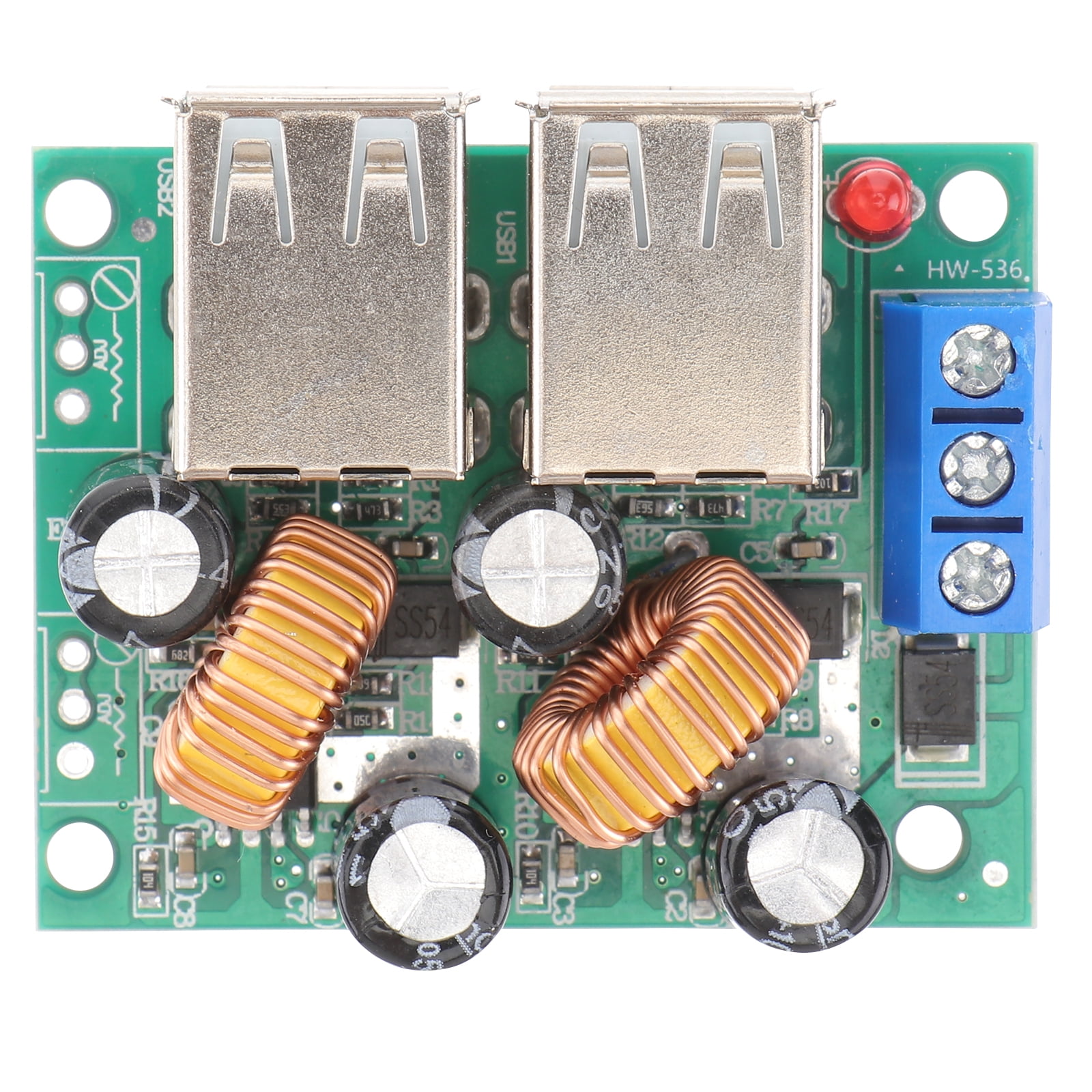 Stri DC 9V 12V 18V 20V to 5V Power Module with 4 USB Ports - Walmart.com