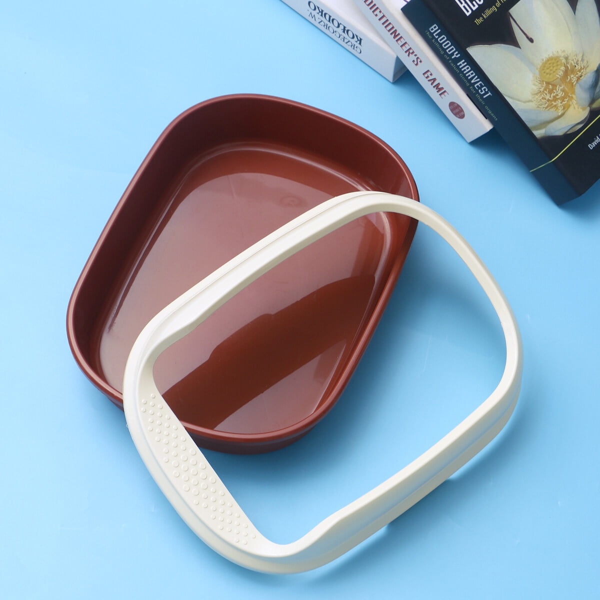 Stri Double Layer Semi-Enclosed Cat Litter Box Anti-Splashing Simply ...