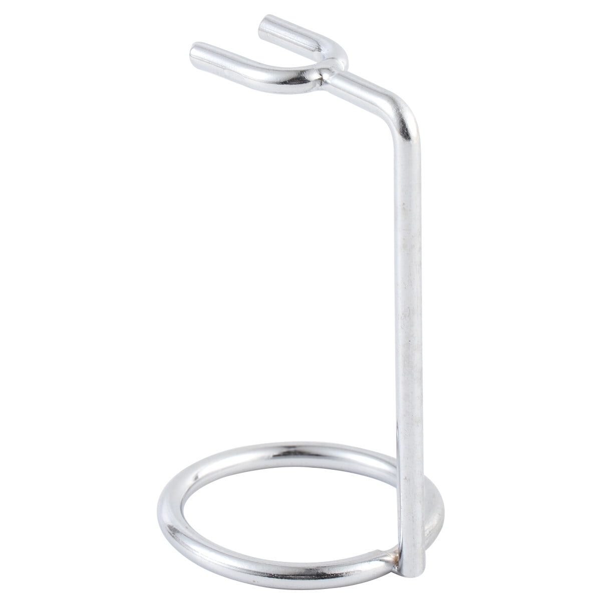OUNONA Deluxe Metal Shaving Stand for Brush and Razor Holder Silver ...