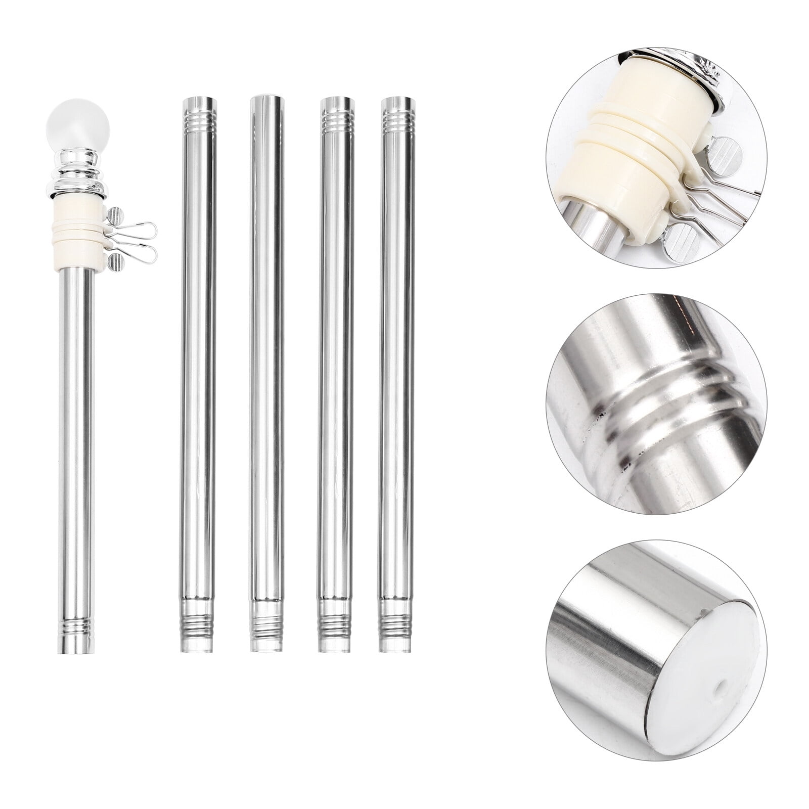 Stri Flag Pole Kit Stainless Steel Wall Mount Flagpole with Rotating ...