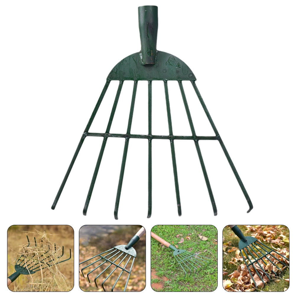 Stri Lawn Rake for Tilling Grass, 7-Tine Agricultural Gardening Tool ...
