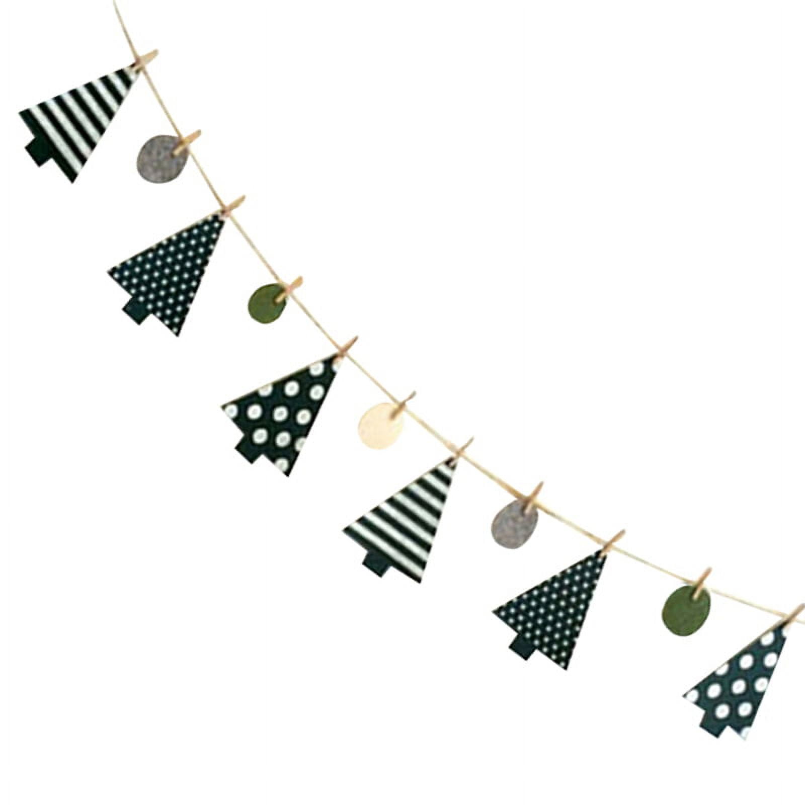 Stri Little Pine Tree Party Banner with Wooden Clips for Birthday Party ...