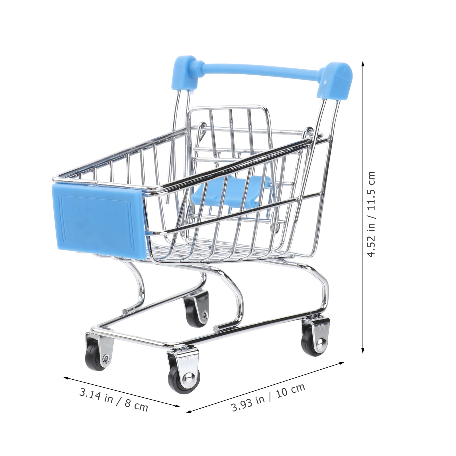 Stri Mini Miniature Shopping Cart Metal Supermarket Handcart Pets Toy ...