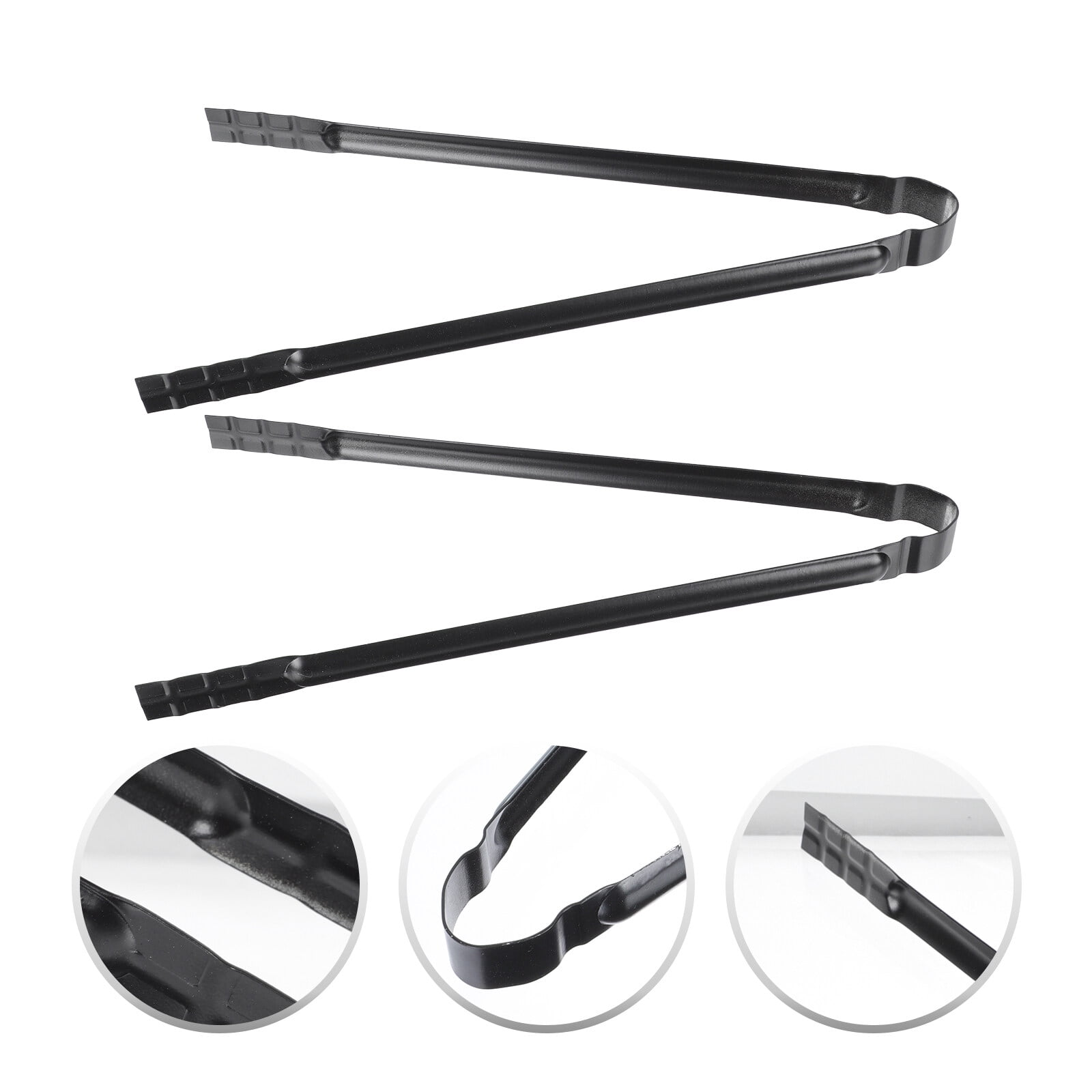 Stri Pack Iron Charcoal Tongs for Metal Barbecue Black - Walmart.com
