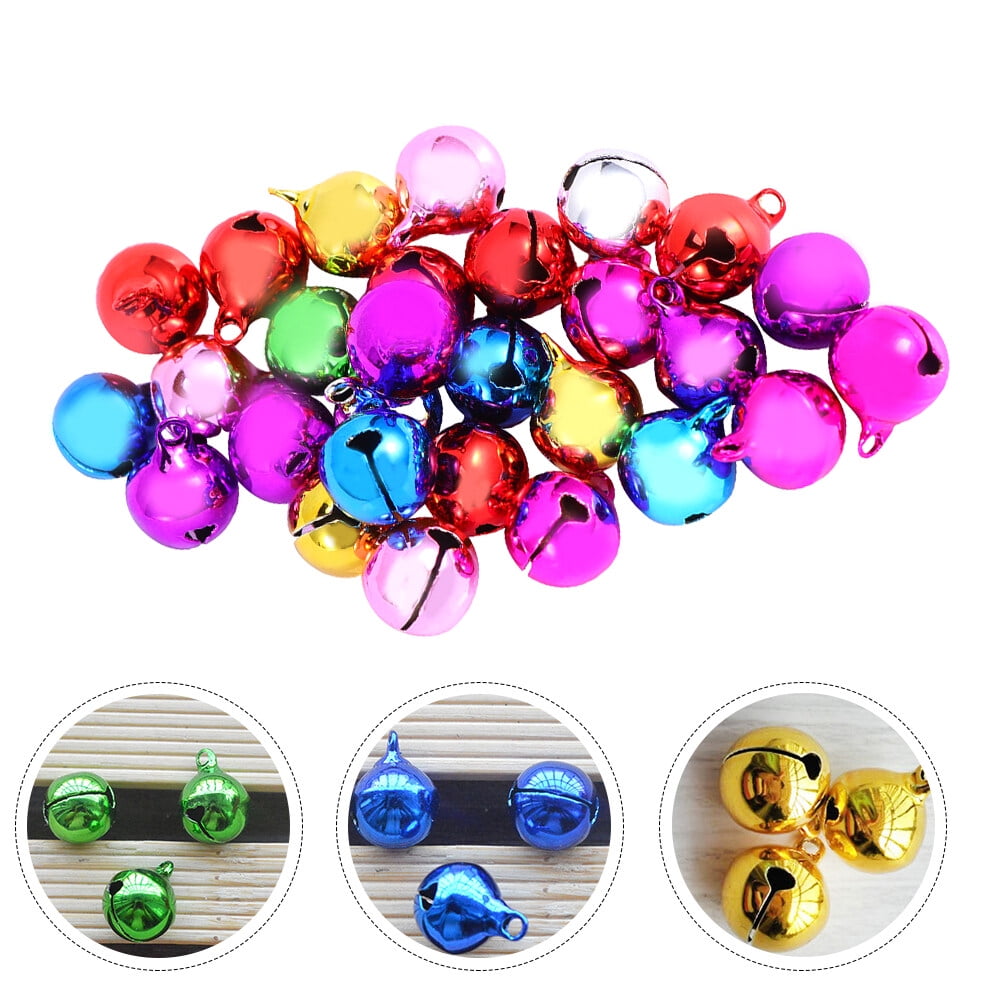 Stri Pack of 50 Galvanized Metal Bells for Christmas Decorations ...