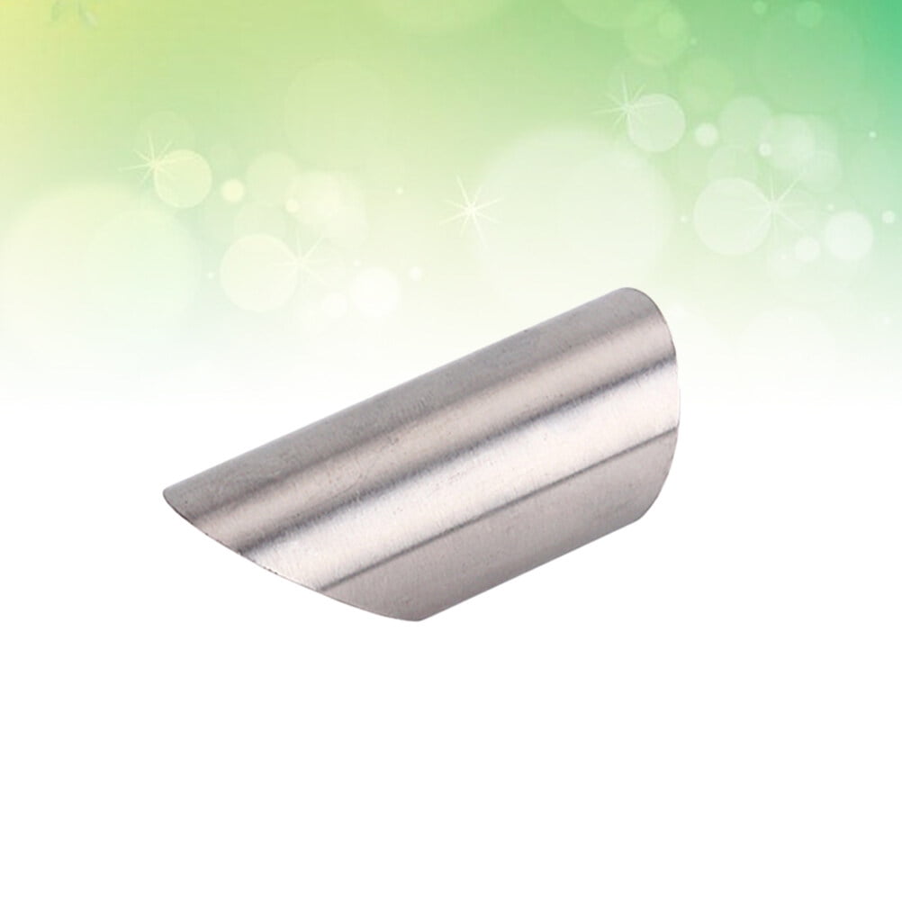 OUNONA Silver Stainless Steel Guitar Slide for Strings Producing Soft ...