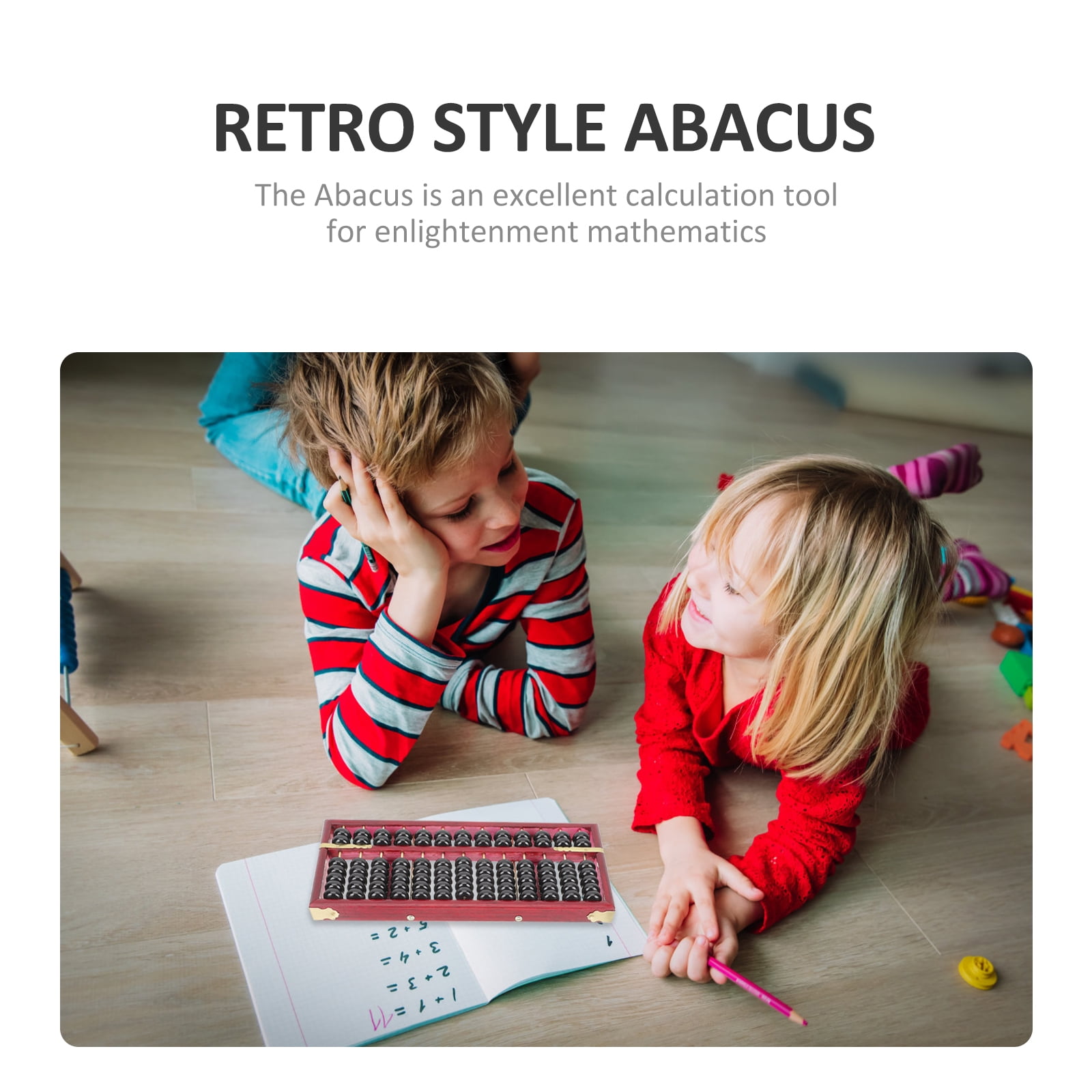 Stri Retro Style Abacus 13 Column Abacus Decorative Wooden Abacus ...