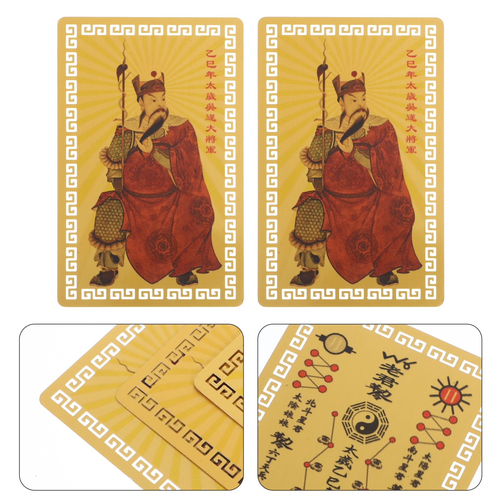 Stri Set of 4 Taisui Amulet Cards 2025 Year of the Snake Taisui Card ...