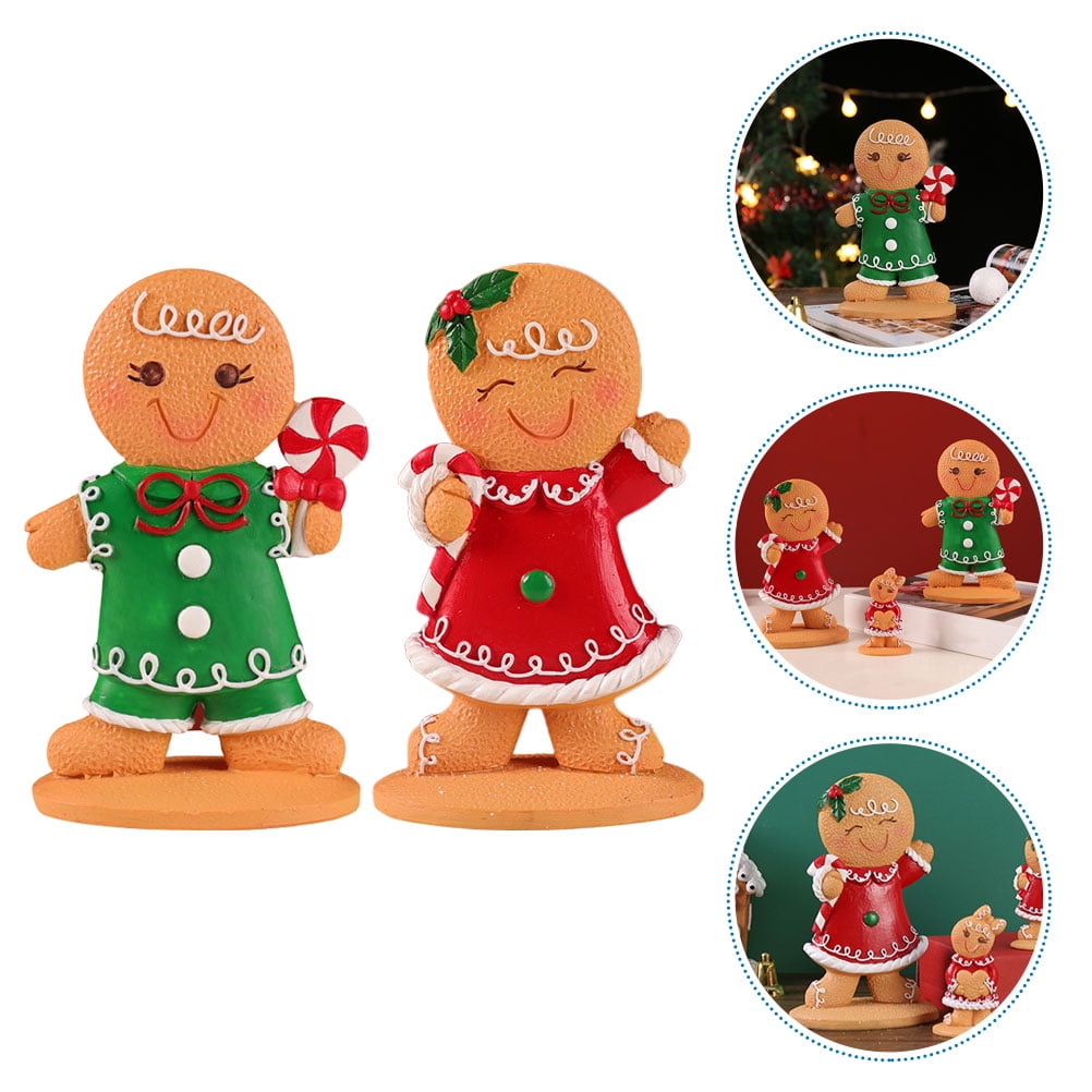 OUNONA Christmas Gingerbread Man Ornament in Assorted Colors for ...