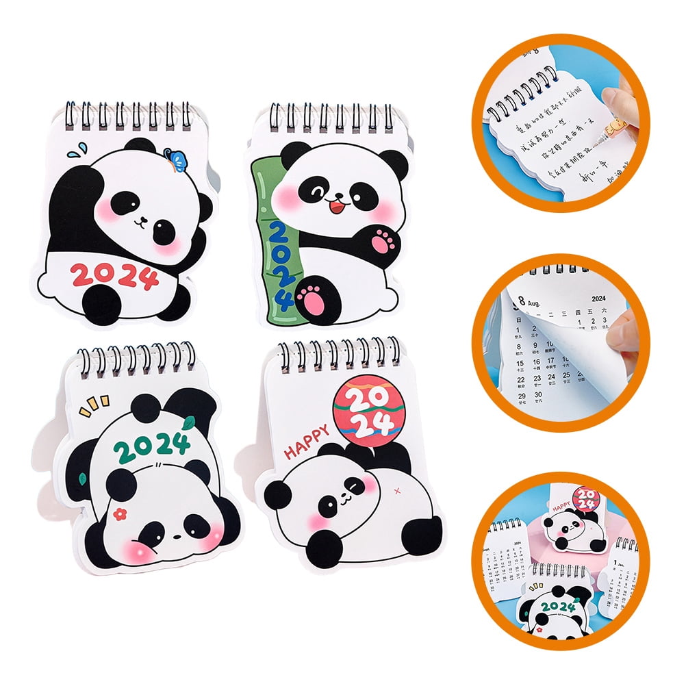 Stri Set of 4 Mini Desk Calendars, Mini Standing Calendars, Standing ...