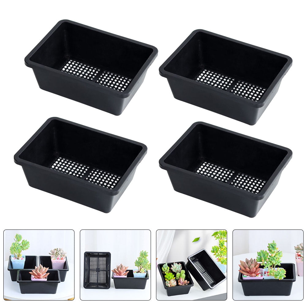Stri Set of 5 Plastic Nursery Pots for Succulent Plants - Walmart.com
