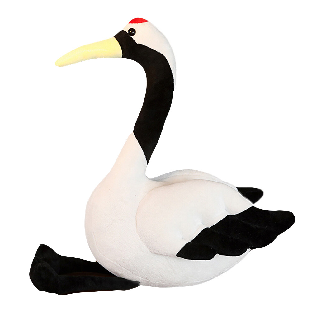 Stri Simulation Animal Red-crowned Crane Doll Crane Plush Toy Children ...