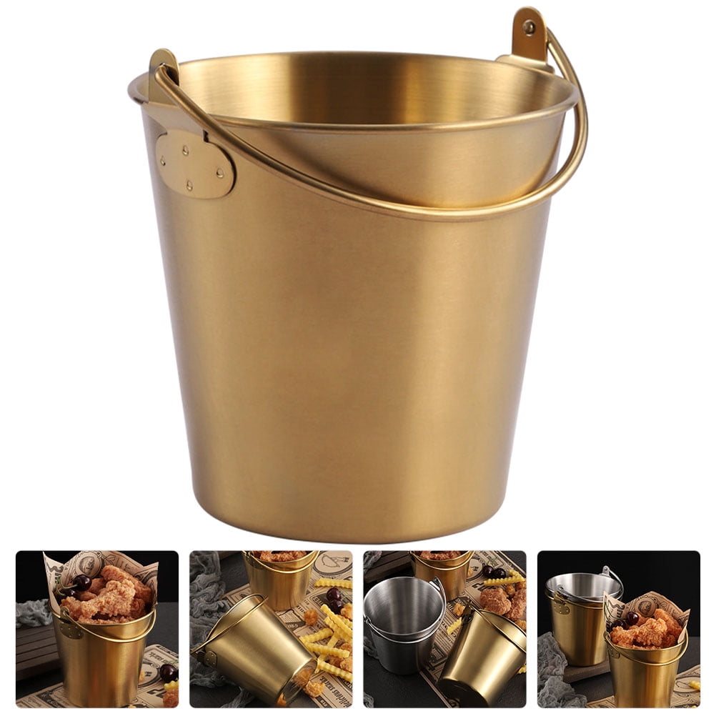 Stri Stainless Steel Chips Bucket Fried Chicken Storage Bucket ...