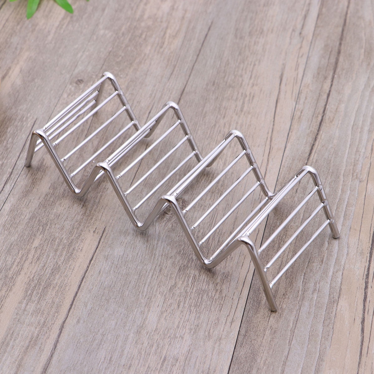 Stri Stainless Steel Taco Rack Stand Taco Holder Hold 3 or 4 Hard or ...