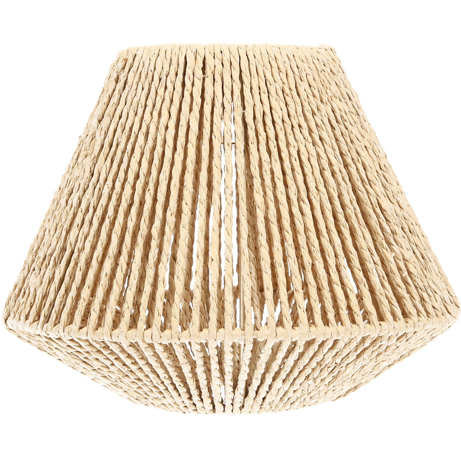 Stri Straw Woven Lampshade Hanging Lamp Cover Rustic Lamp Shade for ...