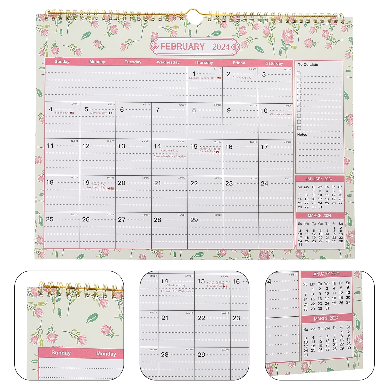 Stri Tear-off Calendar English Countdown Calendar Holiday Wall Calendar ...