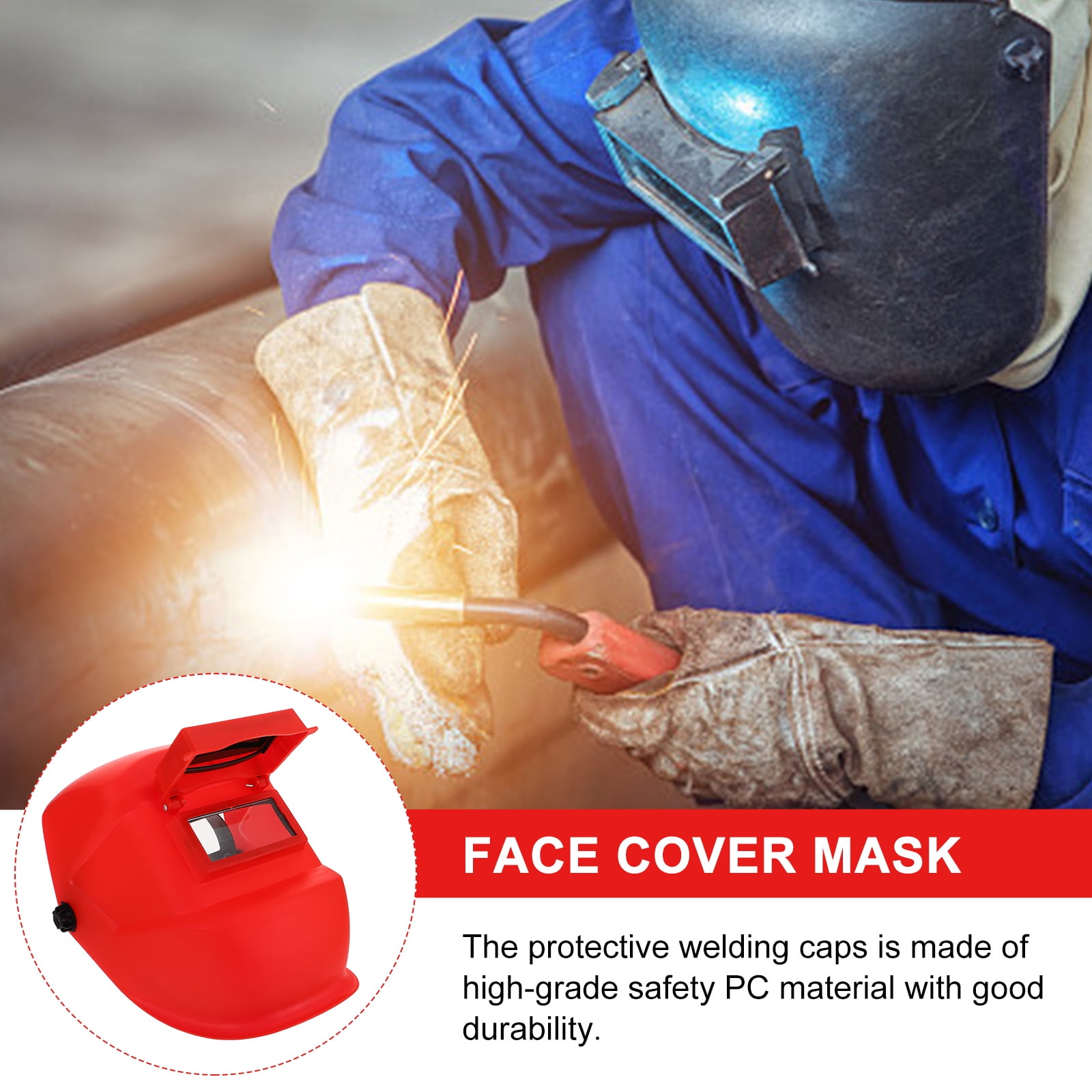 OUNONA Welding All Face Guard Heat Insulation Clamshell Weld Mask ...