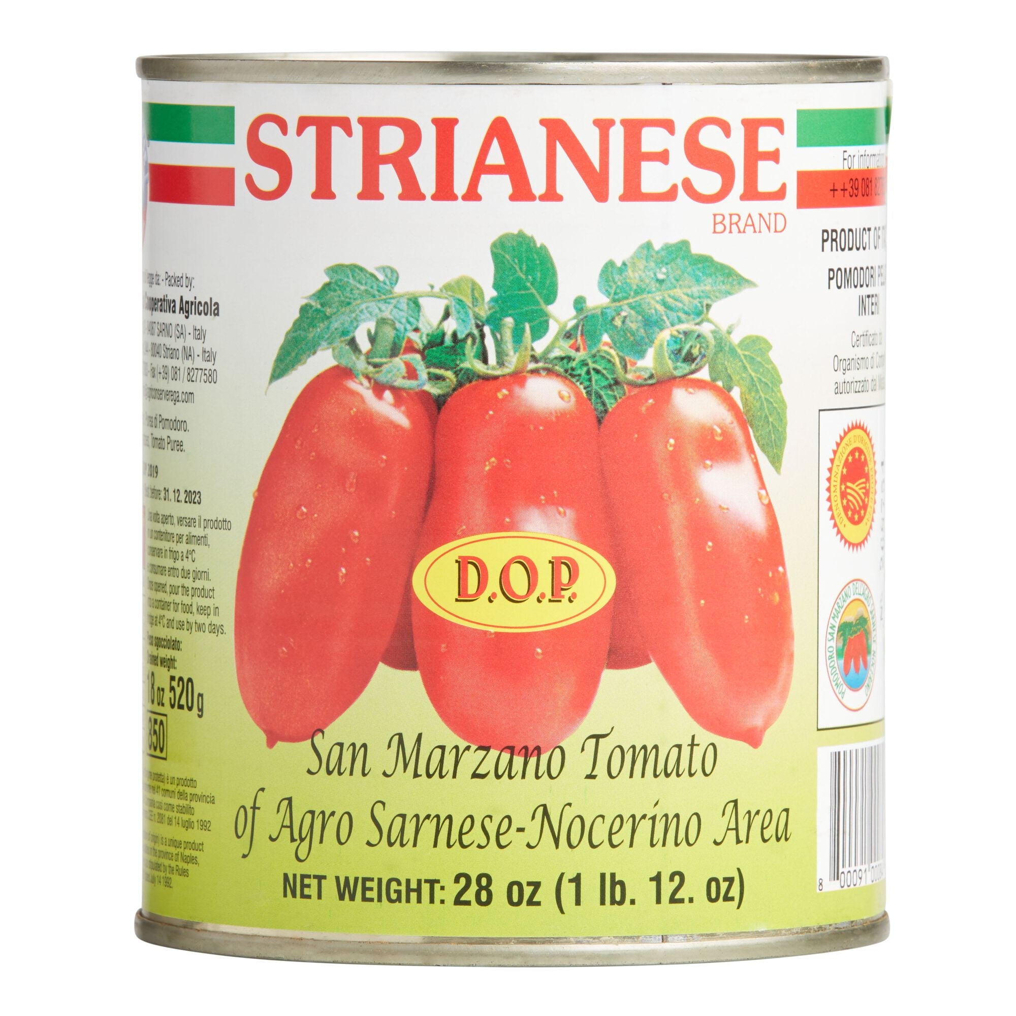 Strianese San Marzano Whole Stewed Tomatoes 28 oz. - Walmart.com