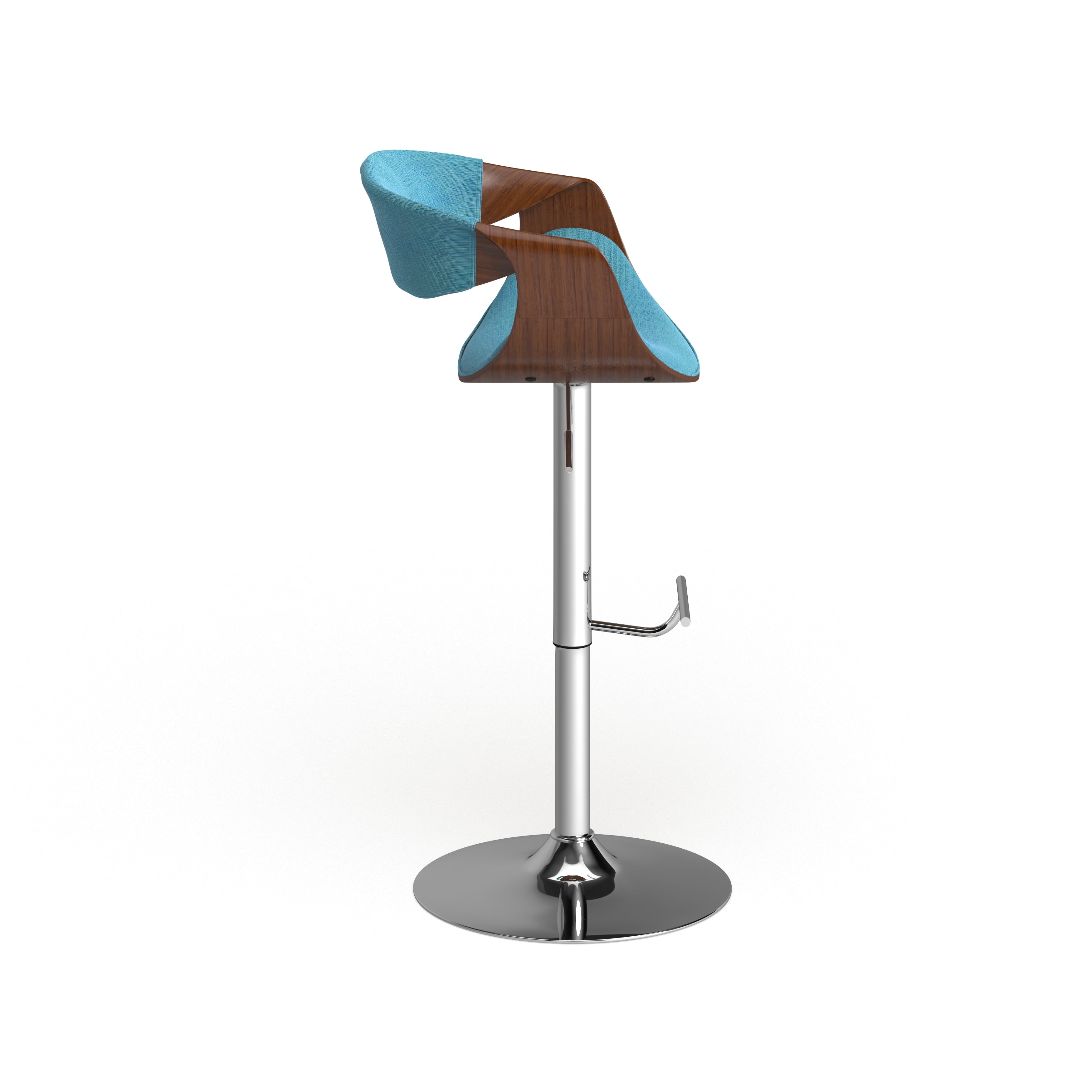 Strick & Bolton Blakey Mid-century Modern Walnut WoodAdjustable Bar ...