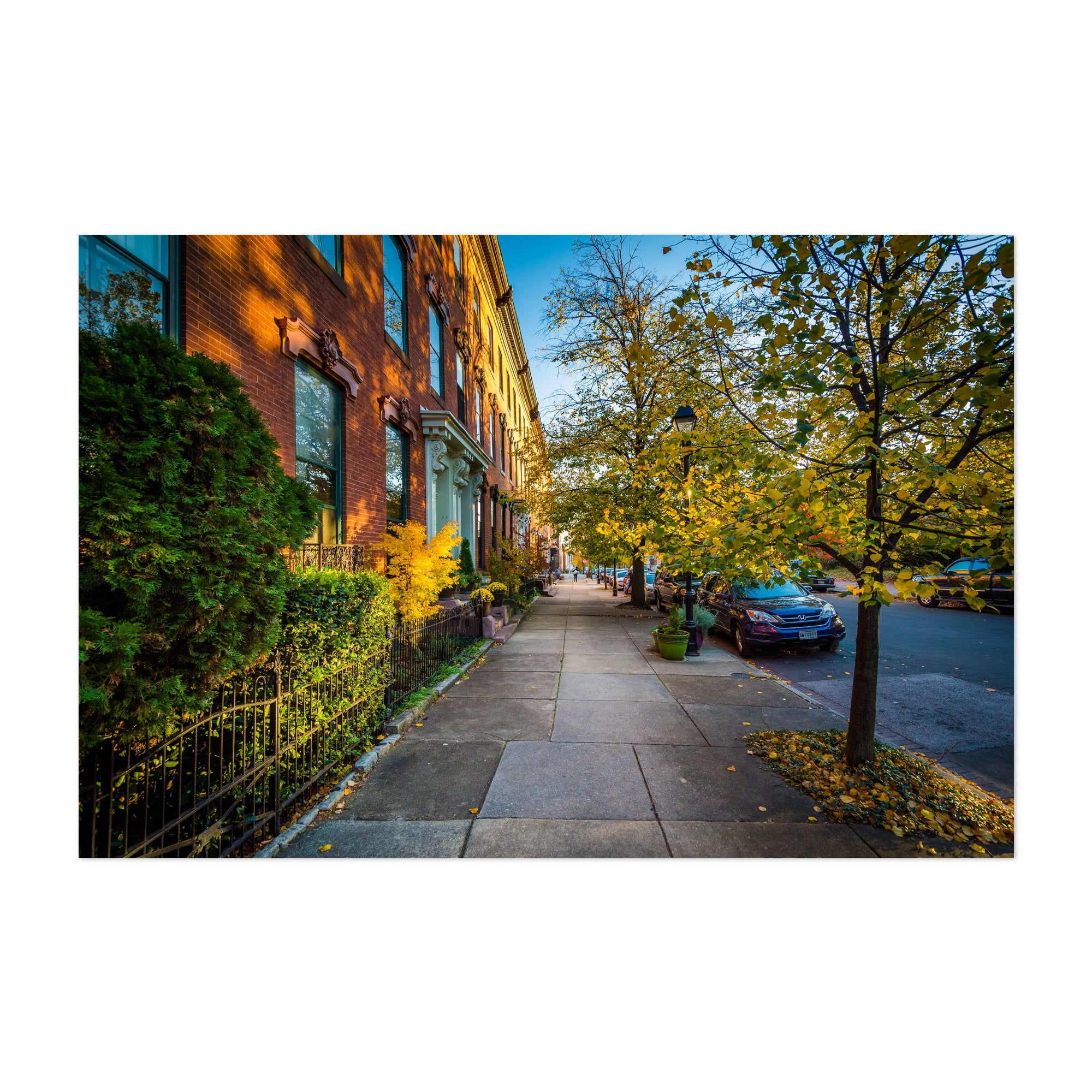 Stricker Street, Union Square - Baltimore Maryland Photography Unframed ...
