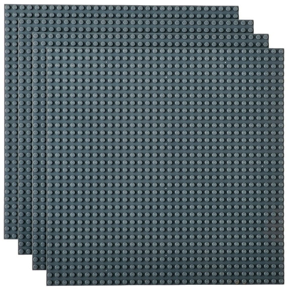 Strictly Briks 4 Pack Baseplates 10x10 in, Stackable Building Plates ...