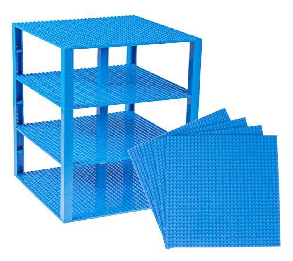 Strictly Briks 4 Pack Classic Stackable Baseplates 10x10 in, Building ...