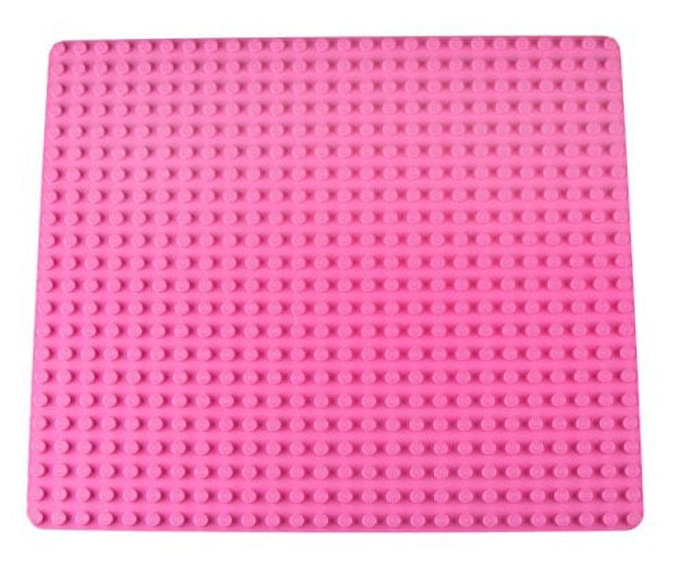 Strictly Briks Big Briks, Stackable Baseplates, Large Pegs, Pink, 13.75 ...