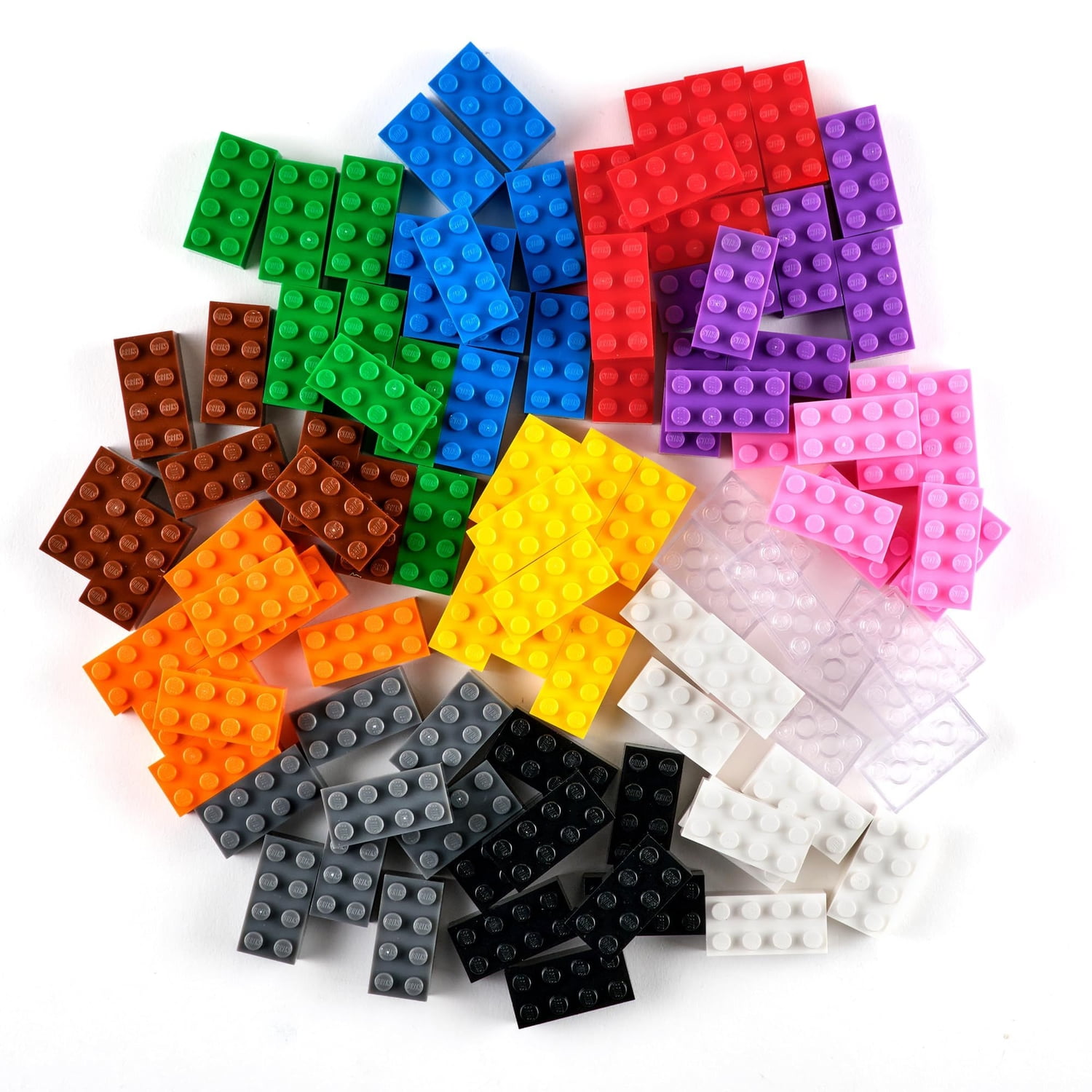 Strictly Briks Classic Bricks Starter Kit, 12 Colors, 96 Pieces, 2x4 ...