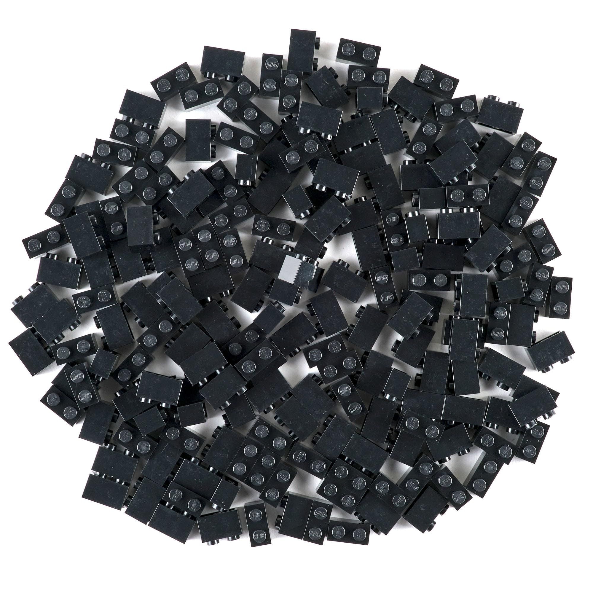 Strictly Briks Classic Bricks Starter Kit, Black, 192 Pieces, 1x2 ...