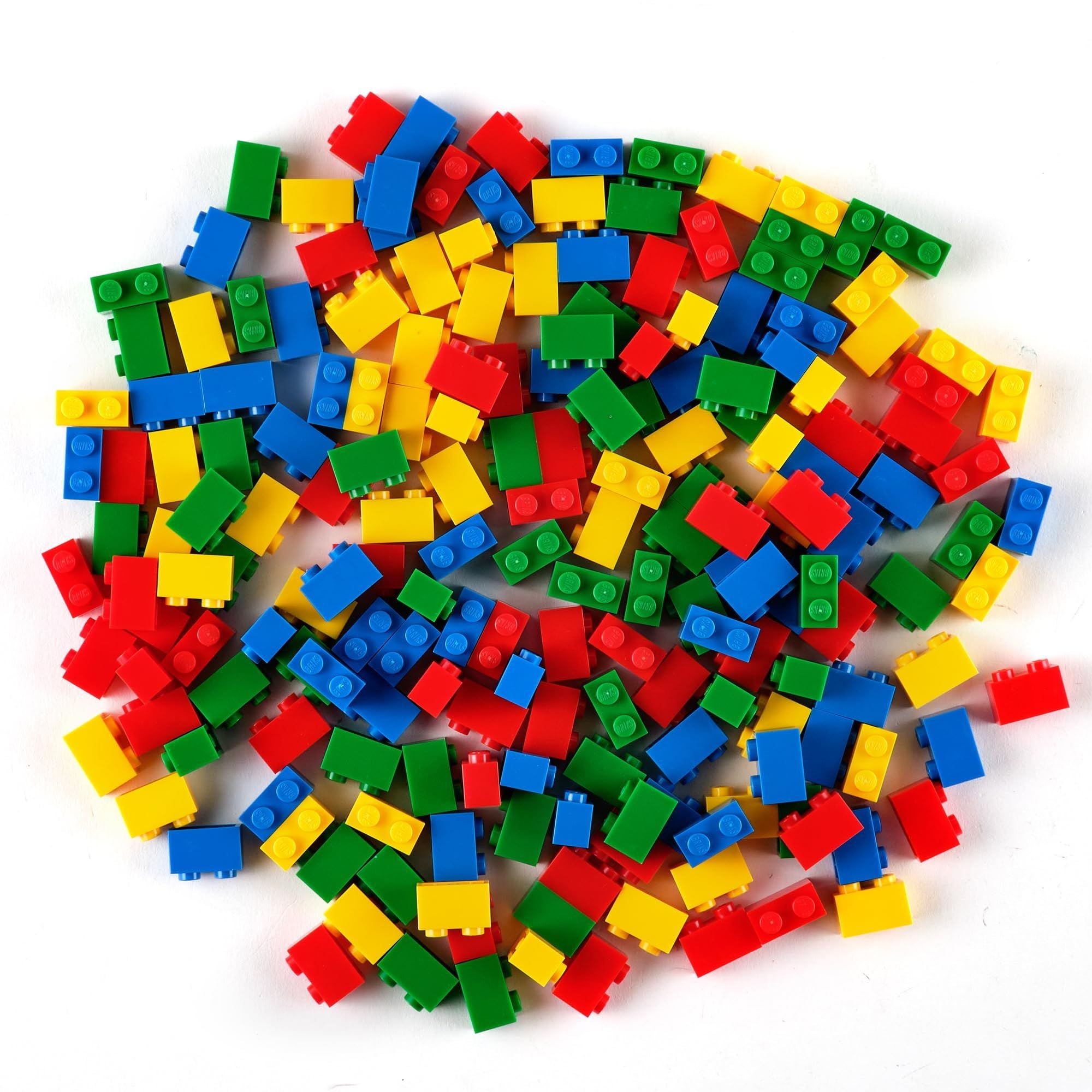 Strictly Briks Classic Bricks Starter Kit, Blue, Green, Red, and Yellow ...