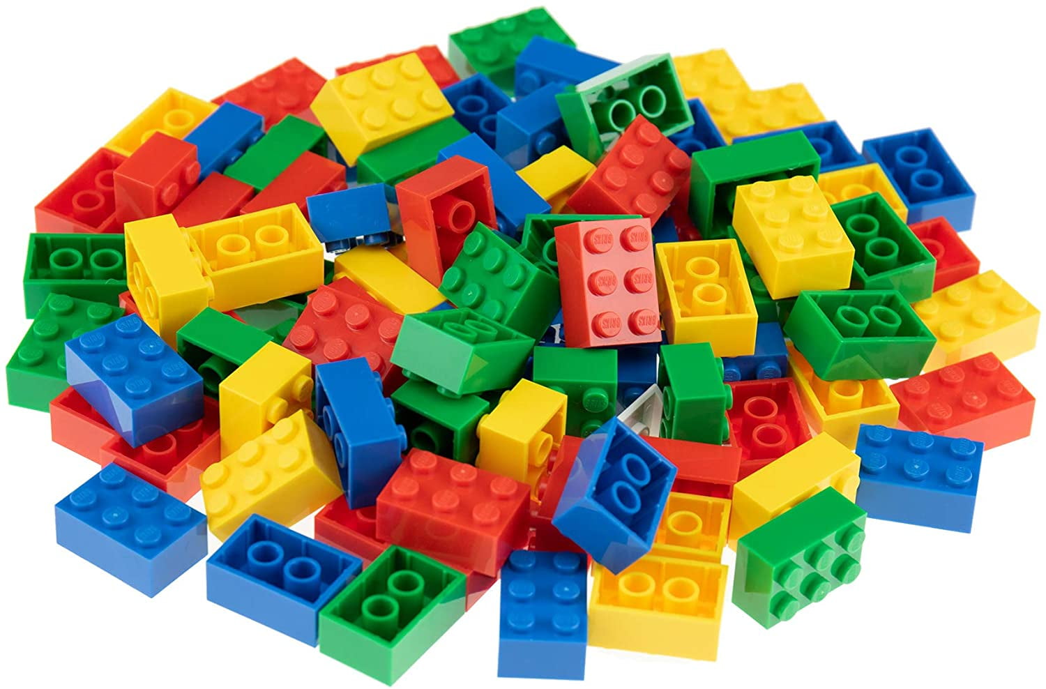 Strictly Briks Classic Bricks Starter Kit, Blue, Green, Red, and Yellow ...