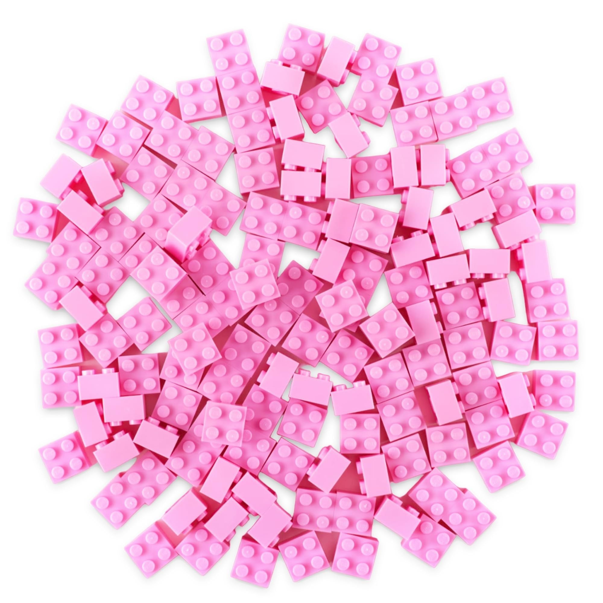 Strictly Briks Classic Bricks Starter Kit, Pink, 144 Pieces, 2x2 Inches ...