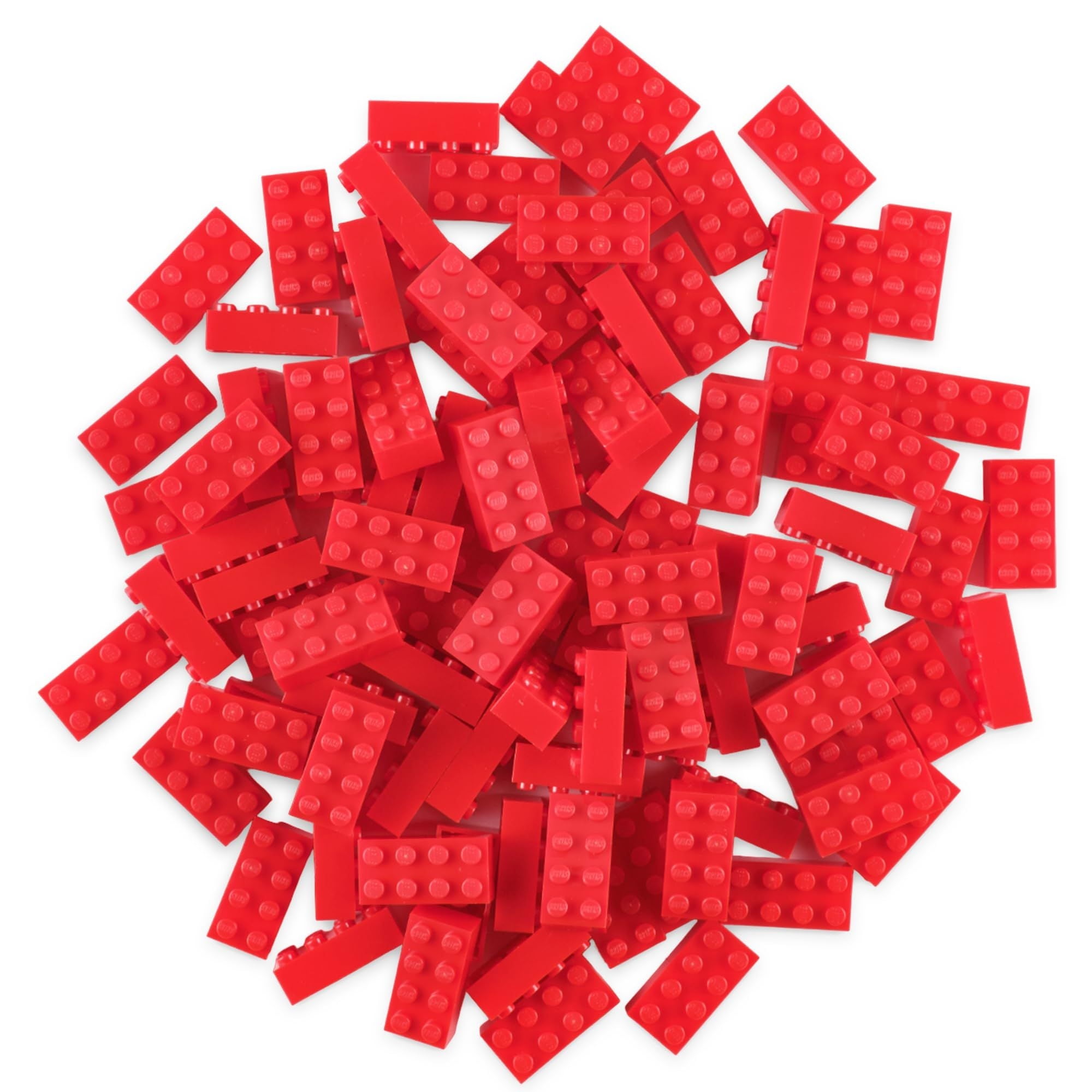Strictly Briks Classic Bricks Starter Kit, Red, 96 Pieces, 2x4 Inches ...
