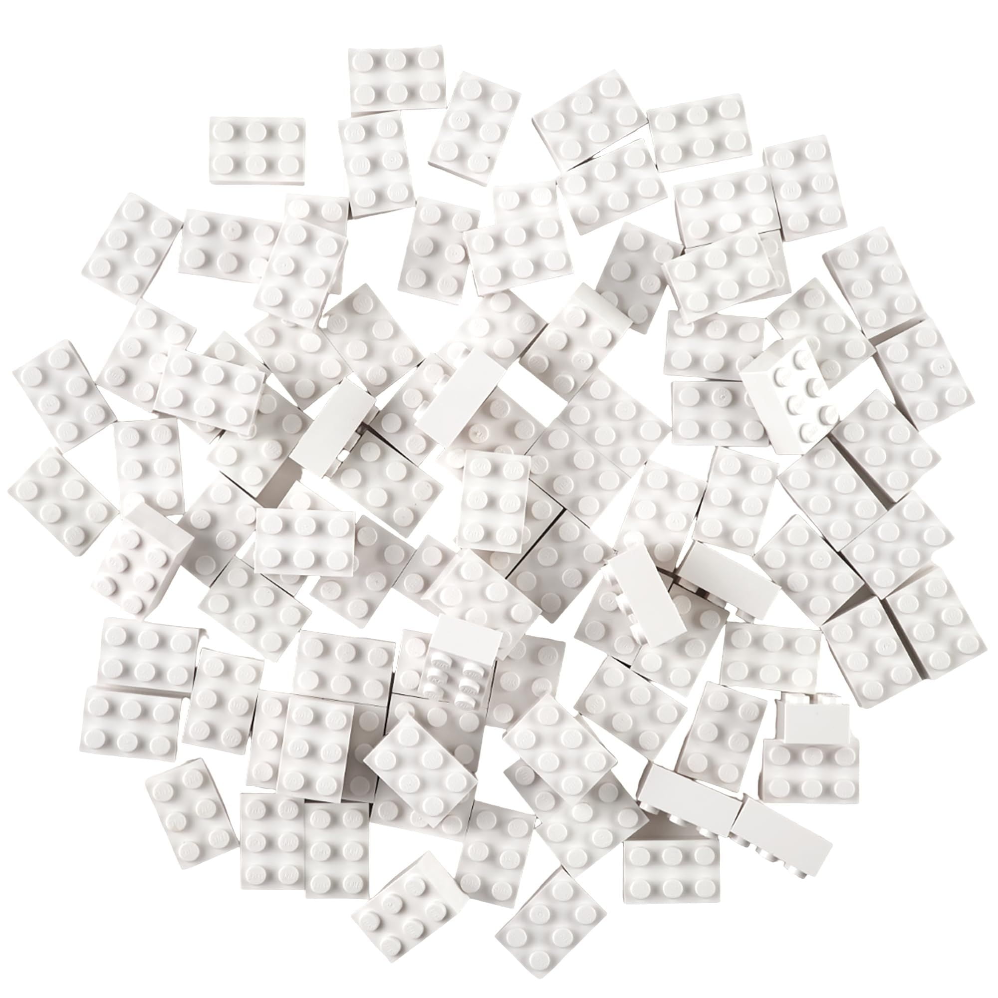 Strictly Briks Classic Bricks Starter Kit, White, 96 Pieces, 2x3 Studs ...