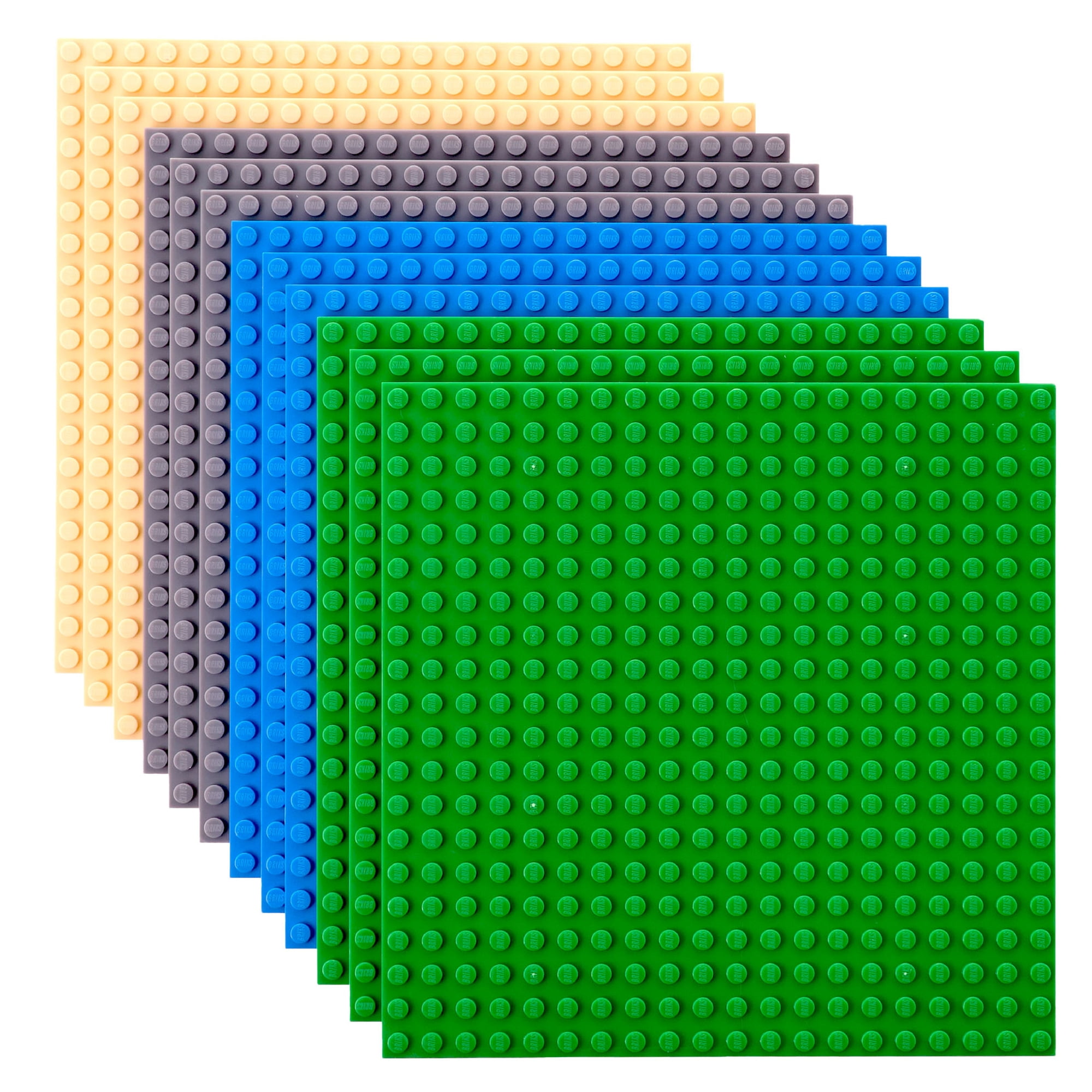 Strictly Briks Classic Stackable Baseplates, For Building Bricks, Bases ...