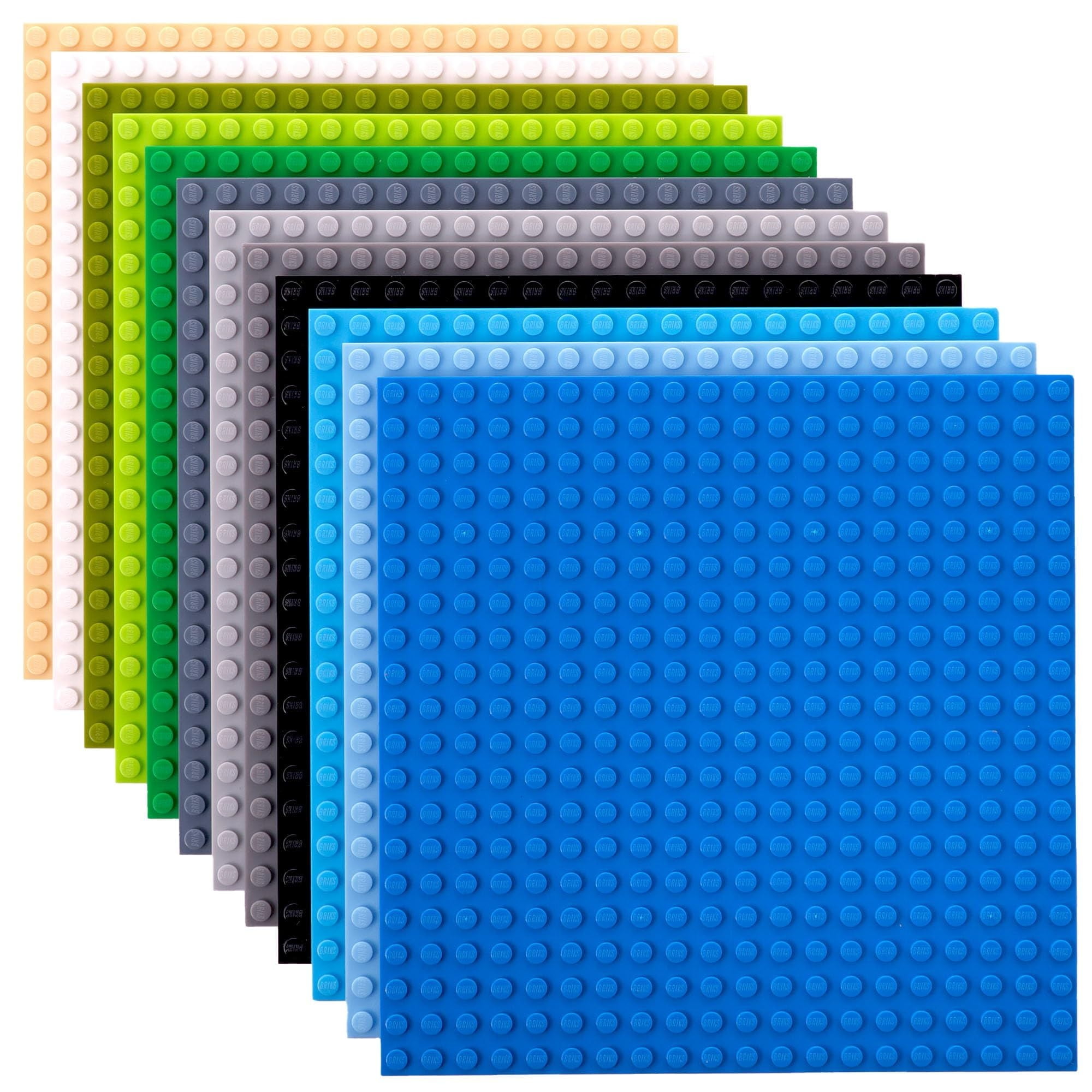 Strictly Briks Classic Stackable Baseplates, For Building Bricks, Bases ...